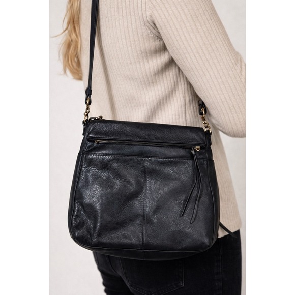 margot | Bags | Margot Black Simple Genuine Leather Crossbody Bag ...